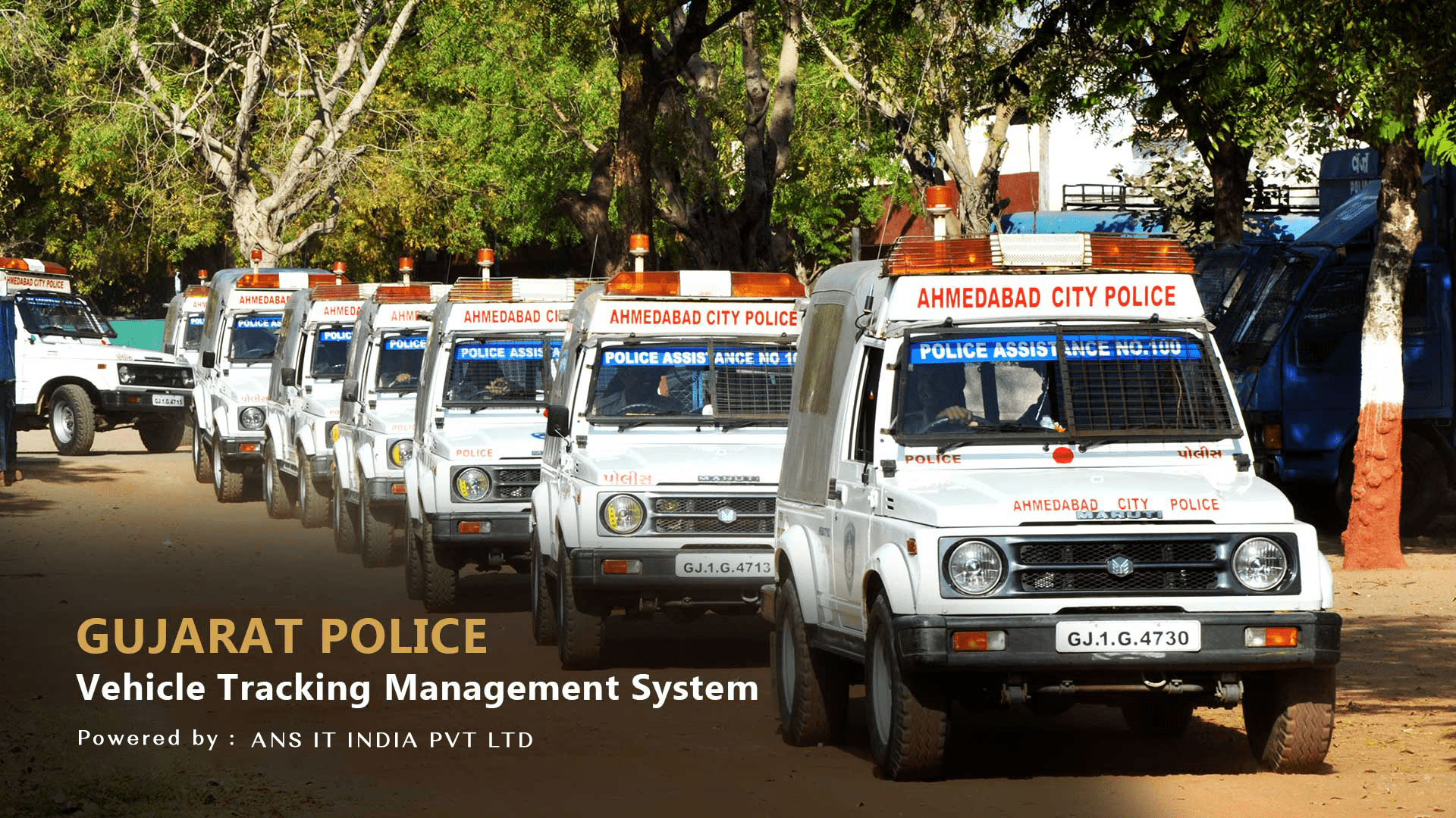 Gujarat Police vehicle tracking system by ANS IT India